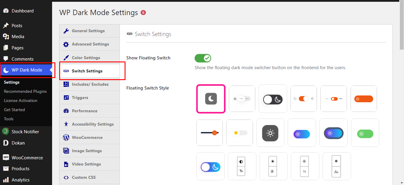 How To Use Custom Switch Icons In Dark Mode Wppool