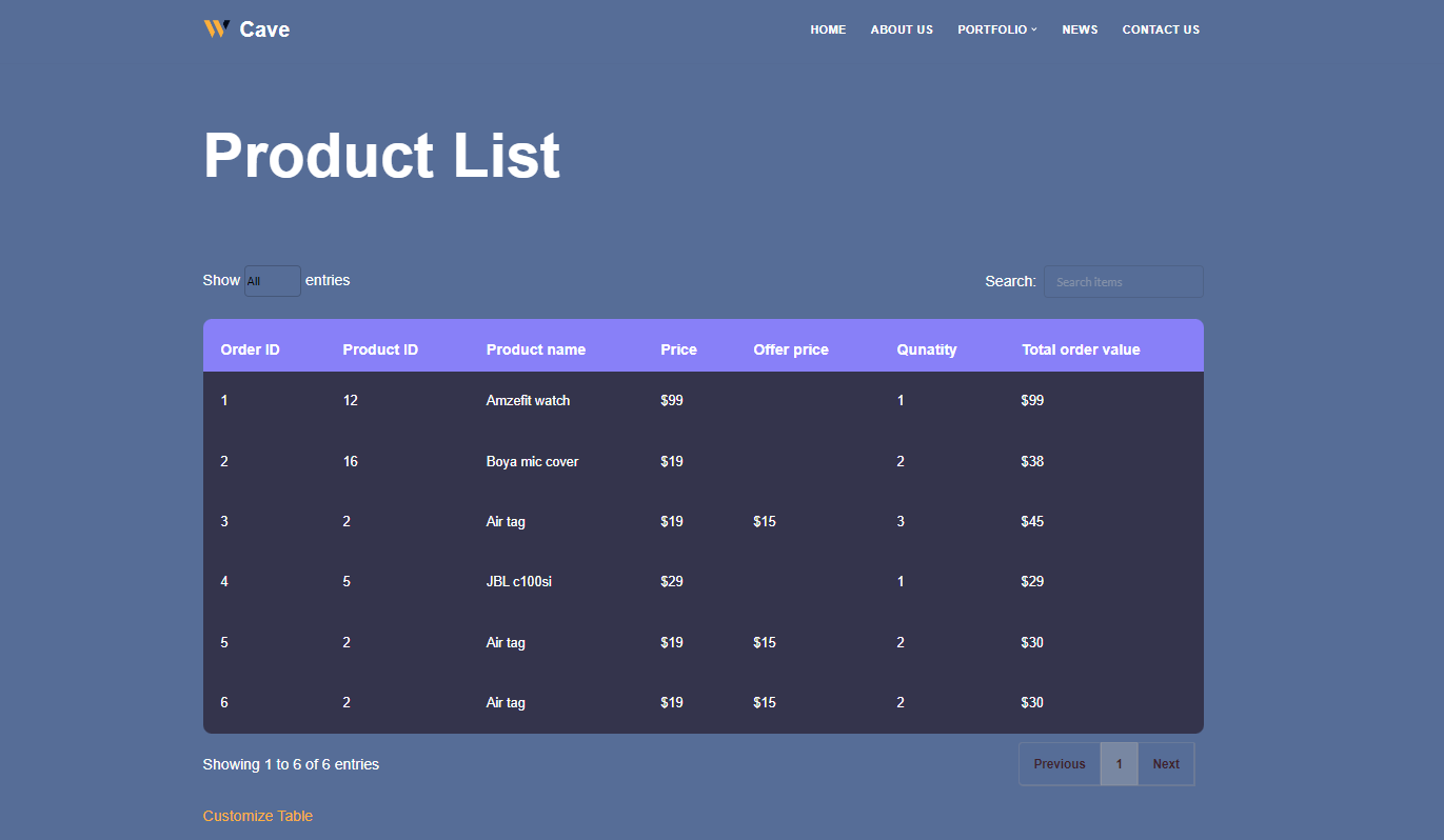 How to change table styles (theme customization) – WPPOOL